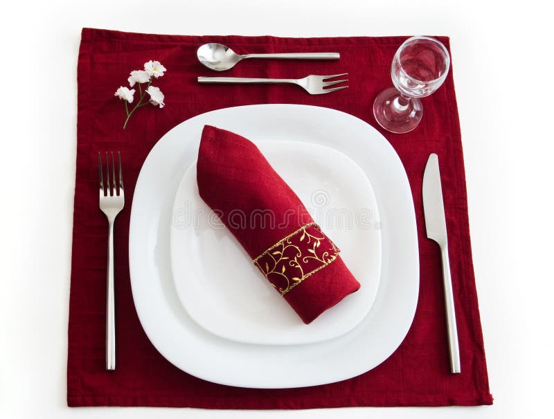 Place setting stock photo. Image of utensil, formal, romance - 7719826