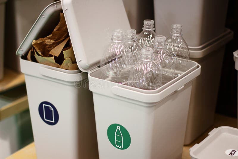 A Place for Sorting Waste. Garbage Disposal is Strictly Categorized ...