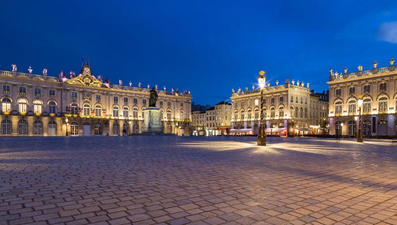 Place Stanislas Nancy France at Night Stock Photo - Image of night ...