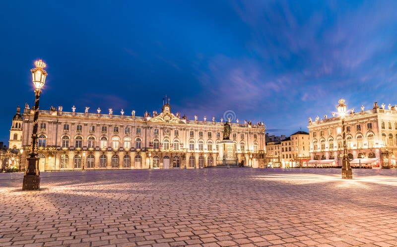 Place Stanislas Nancy France at Night Stock Photo - Image of mosel ...