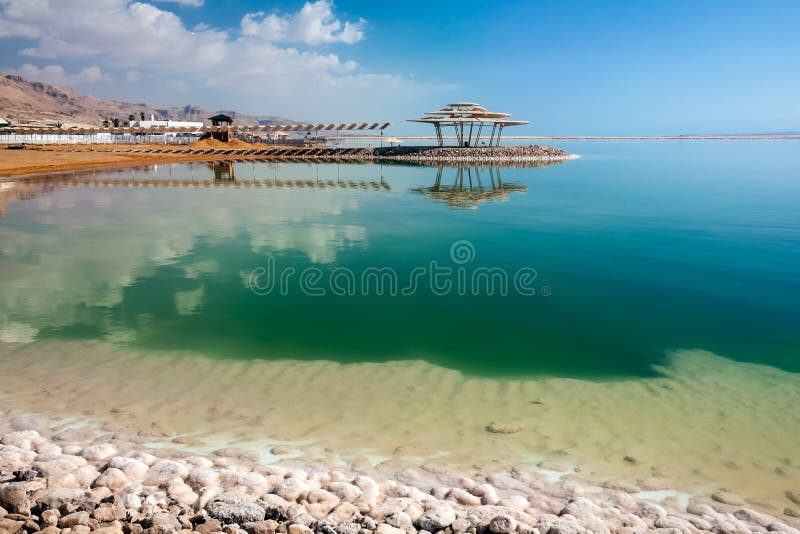 A Place To Relax at the Dead Sea. Stock Photo - Image of chair, desert ...