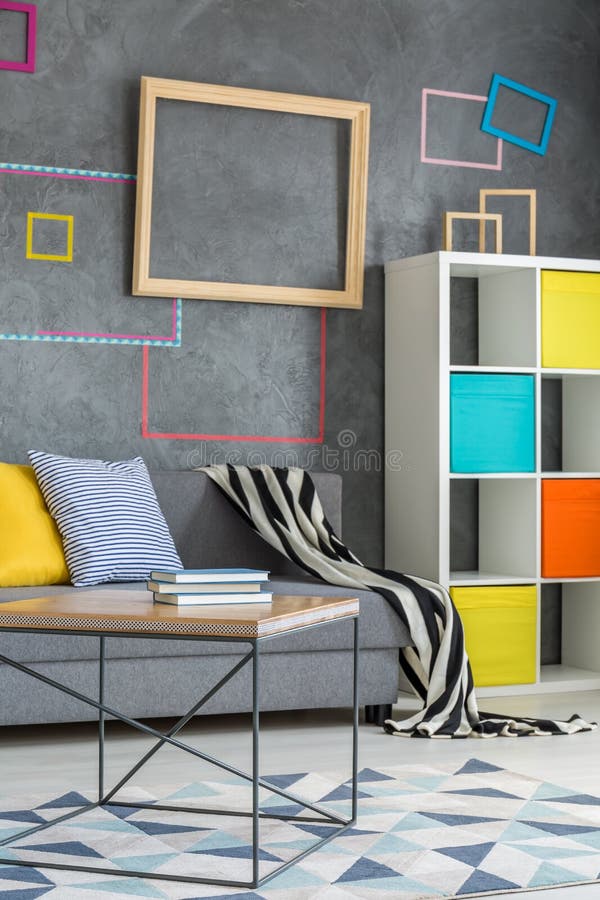 Place To Relax in Living Room Stock Photo - Image of bookstand, joyful ...