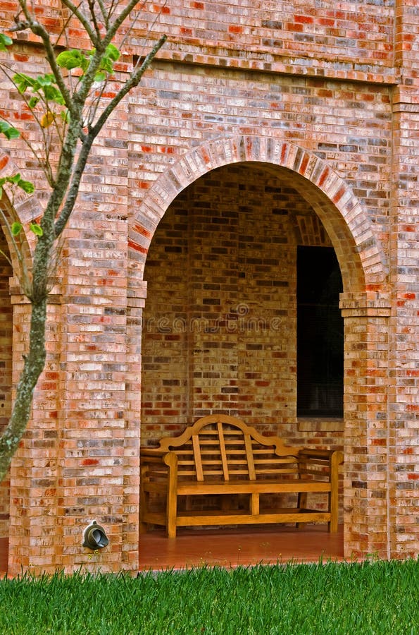 A place to sit stock photo. Image of bench, college, wooden - 7174746