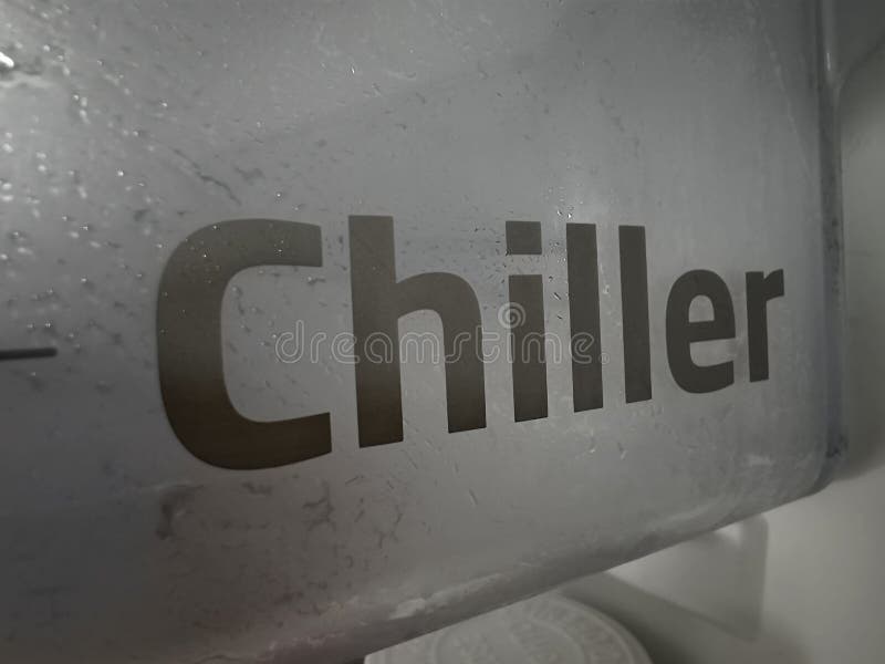 Place To Store Meat in the Chiller Inside the Refrigerator Stock Photo ...