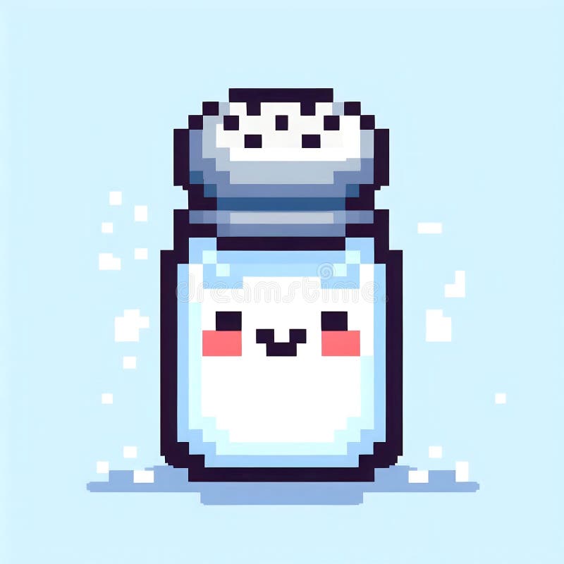 Place To Store Salt, Pixel Art Stock Illustration - Illustration of ...