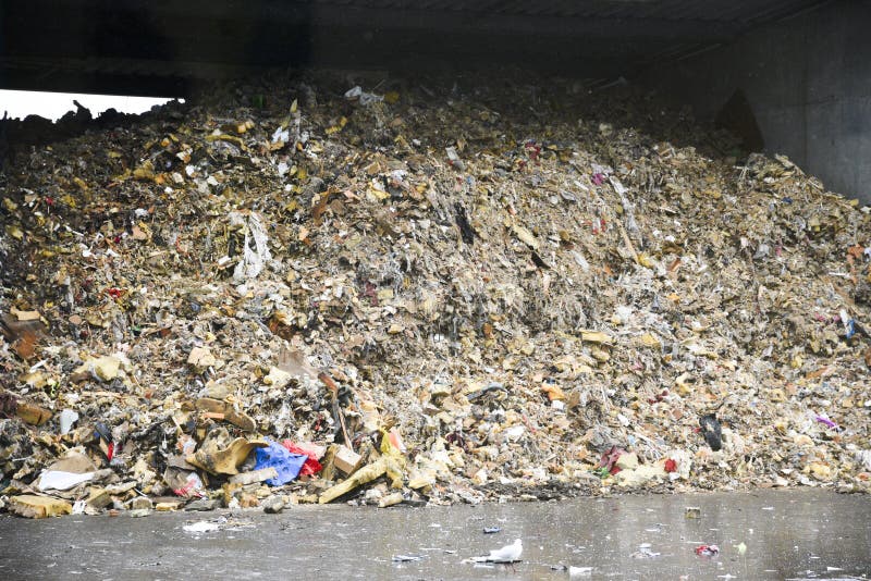 A Place Where Garbage is Processed, Garbage Recycling Stock Image ...