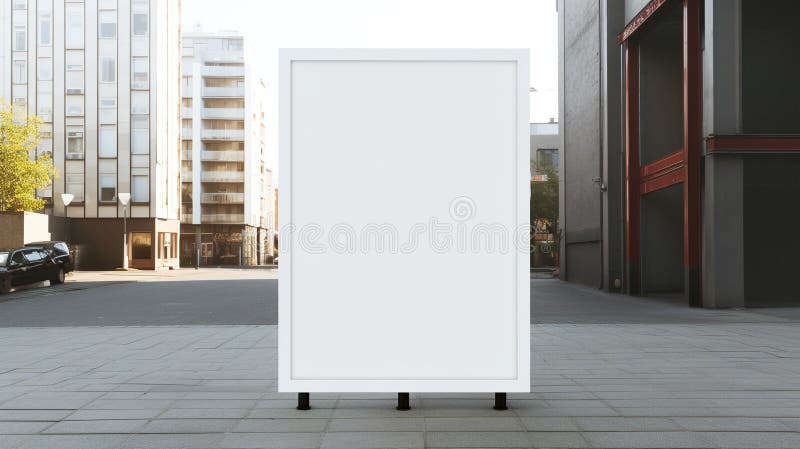 Empty Advertising Panel Generative AI Stock Illustration - Illustration ...