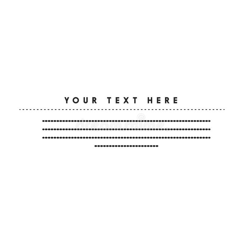Place for Your Text Vector Illustration Black and White Stock ...