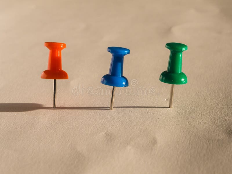 Placeholder Colored Pin for Office Use Stock Image - Image of business ...