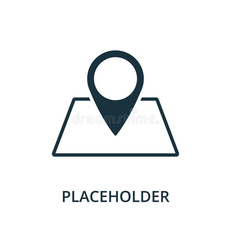 Placeholder Icon. Simple Element from Navigation Collection Stock ...