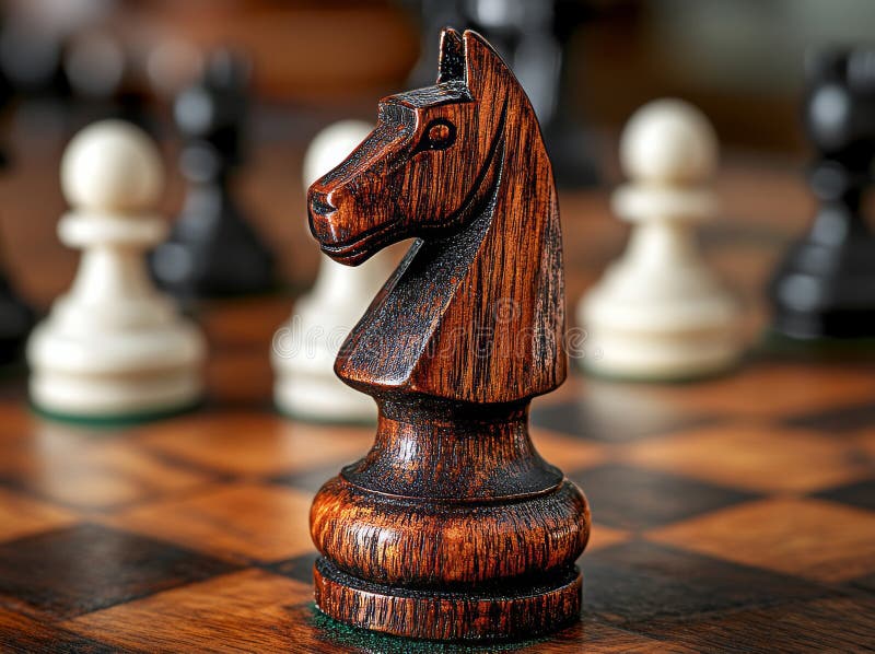 The Placement of Chess Pieces and Checkers Was on the Chessboard Stock ...