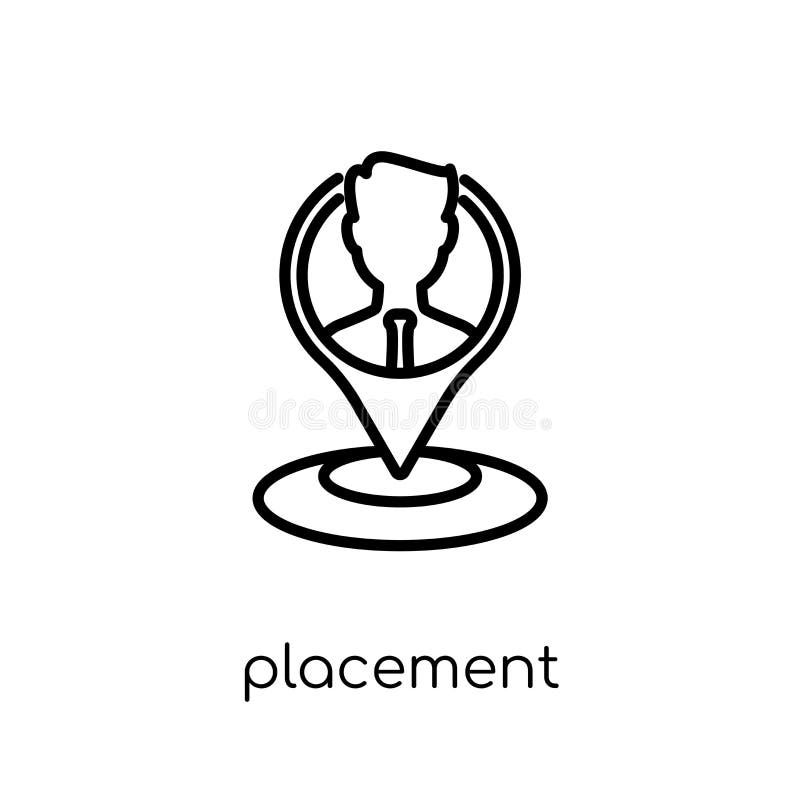 Placement Vector Icon. Job Illustration Sign. Event Symbol. Private ...