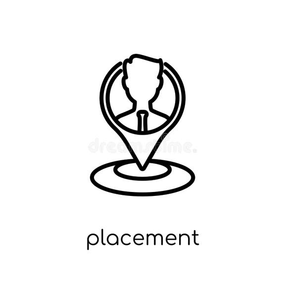 Placement Icon. Trendy Modern Flat Linear Vector Placement Icon Stock ...