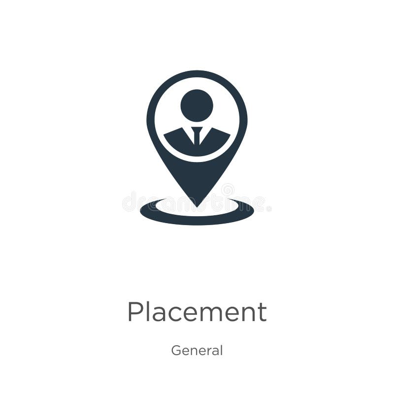 Placement Icon In Flat Style. People Pin Vector Illustration On White ...