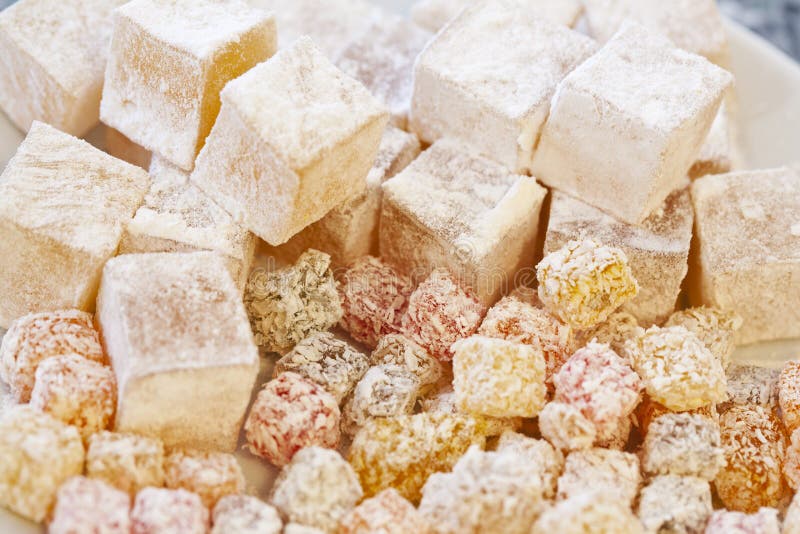 Dulces Turcos Tradicionales Imagen de archivo - Imagen de rosa, dulce ...