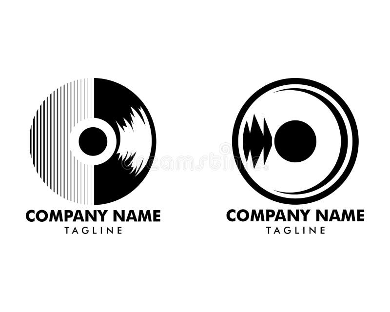 Placez Du Disque Vinyle Logo Template Design Vector Illustration de ...