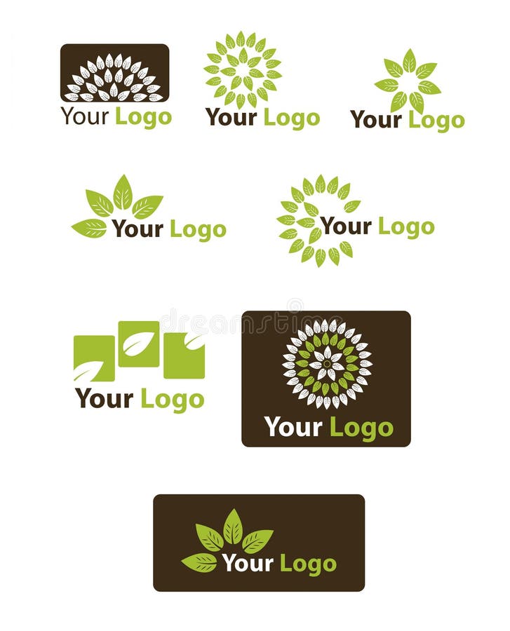 Logo de feuille illustration stock. Illustration of business - 19003972