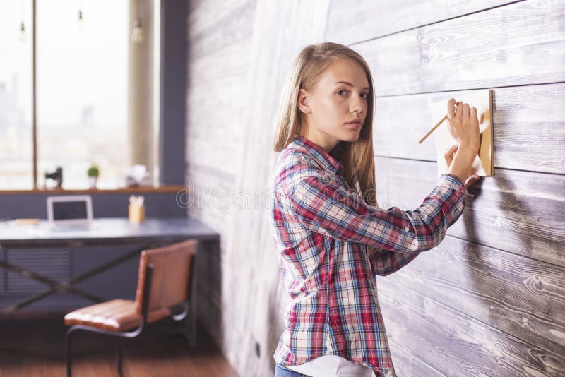 Placing Notepad Against Wall Stock Image - Image of notepad, diary ...