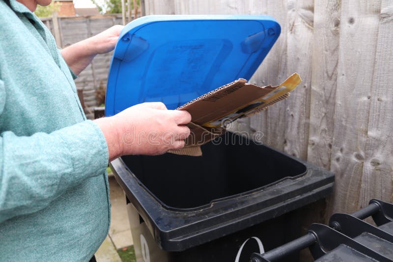 Refuse in the Home Recycling Bin Editorial Stock Image - Image of ...