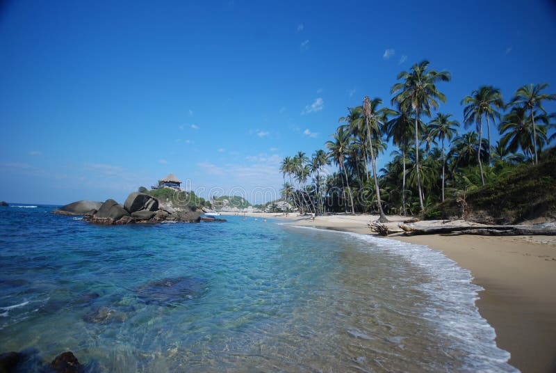 Plage colombienne photo stock. Image du composition, seashores - 12423904