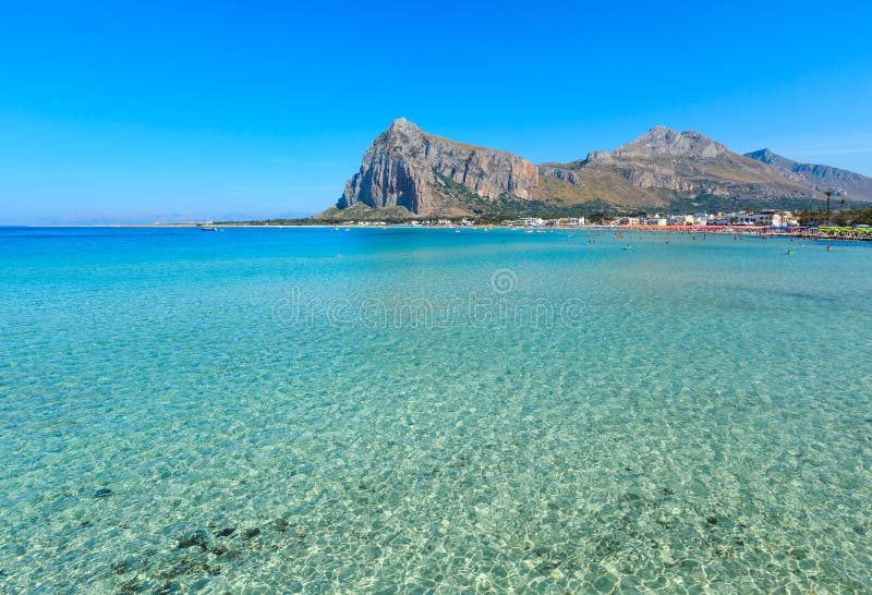 Plage De Capo De Lo De San Vito, Sicile, Italie Photo stock - Image du ...