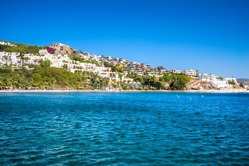 Plage Du Chameau, Bodrum, Turquie Image stock - Image du bain, vacances ...
