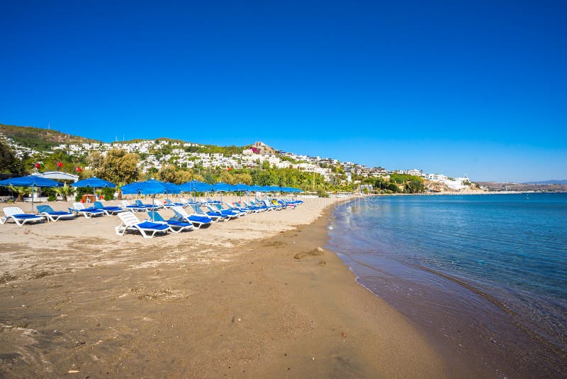 Plage Du Chameau, Bodrum, Turquie Image stock - Image du bain, vacances ...