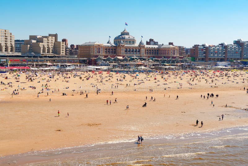 Plage De Scheveningen, La Haye Image stock - Image du attraction ...