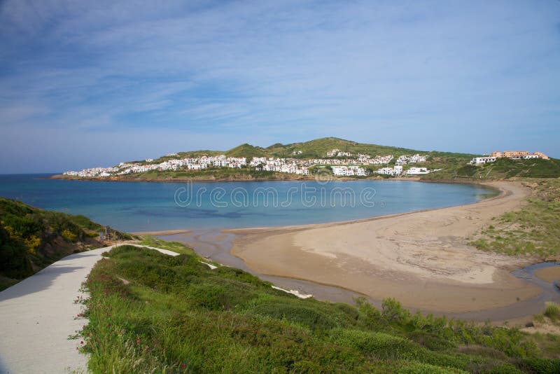Plage De Tirant Chez Menorca Image stock - Image du montagne, littoral ...