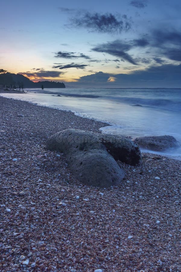 Plage Du Sud Java Indonesia Est De Malang Image stock - Image du calcul ...