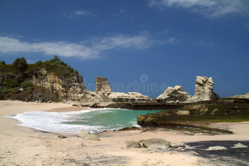 Plage Java-Orientale De Klayar Image stock - Image du plage, beau: 32085867