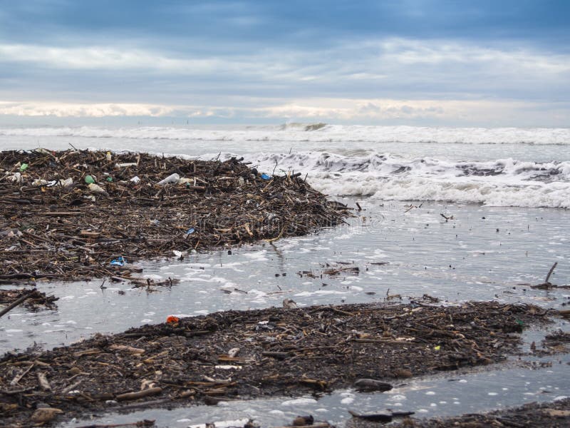 Plage sale photo stock. Image du morceaux, problèmes - 35812306
