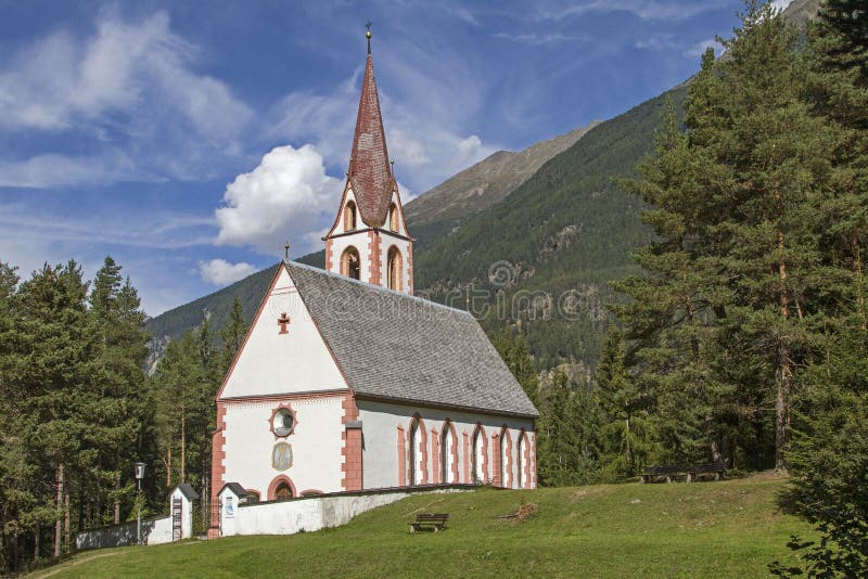 Plagekapelle in Laengenfeld Im Oetz-Tal Stockfoto - Bild von österreich ...