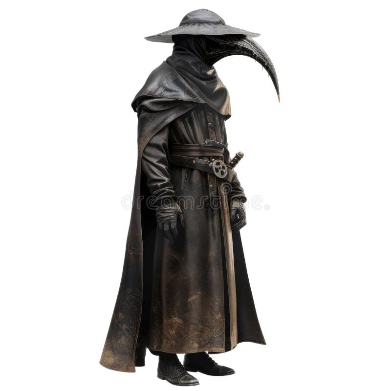 Plague Doctor in Full Regalia Stock Photo - Illustration of realistic ...