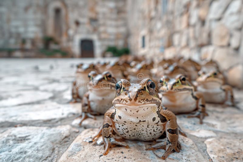 The Plague of Frogs, Biblical Event in Ancient Egypt. AI Generated ...