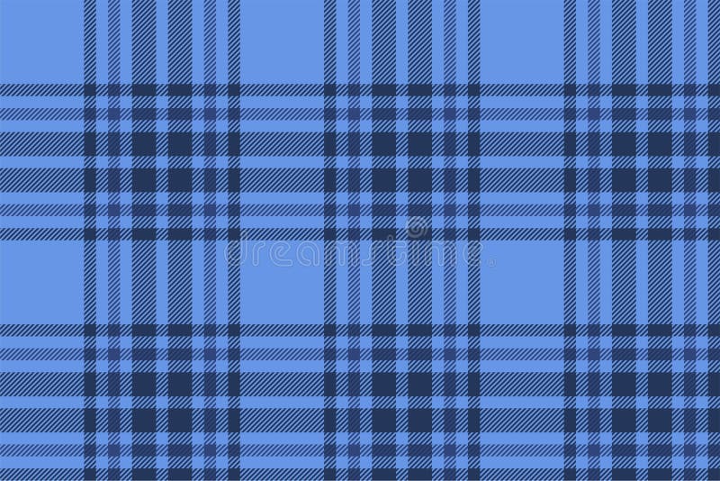 Plaid Background, Check Seamless Pattern in Blue. Vector Fabric Texture ...