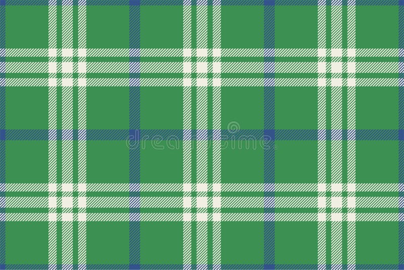 Plaid Background, Check Seamless Pattern in Green. Vector Fabric ...