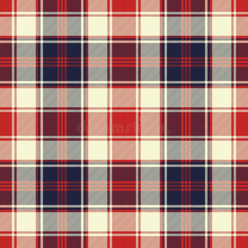 Plaid Check Pattern in Navy Blue, Pink and White. Seamless Fabric ...