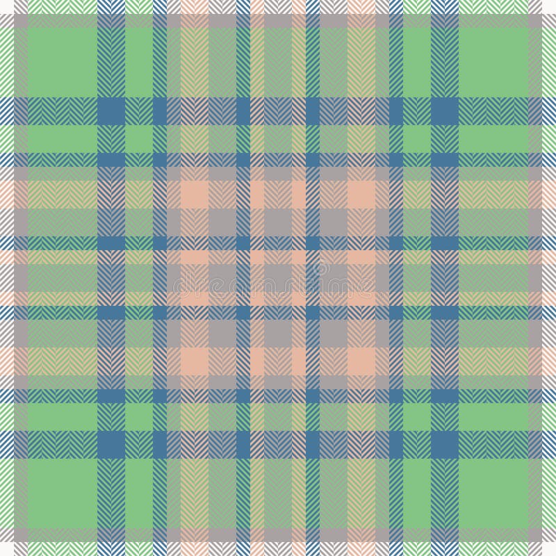 Plaid Check Pattern in Green Color. Seamless Fabric Texture. Tartan ...