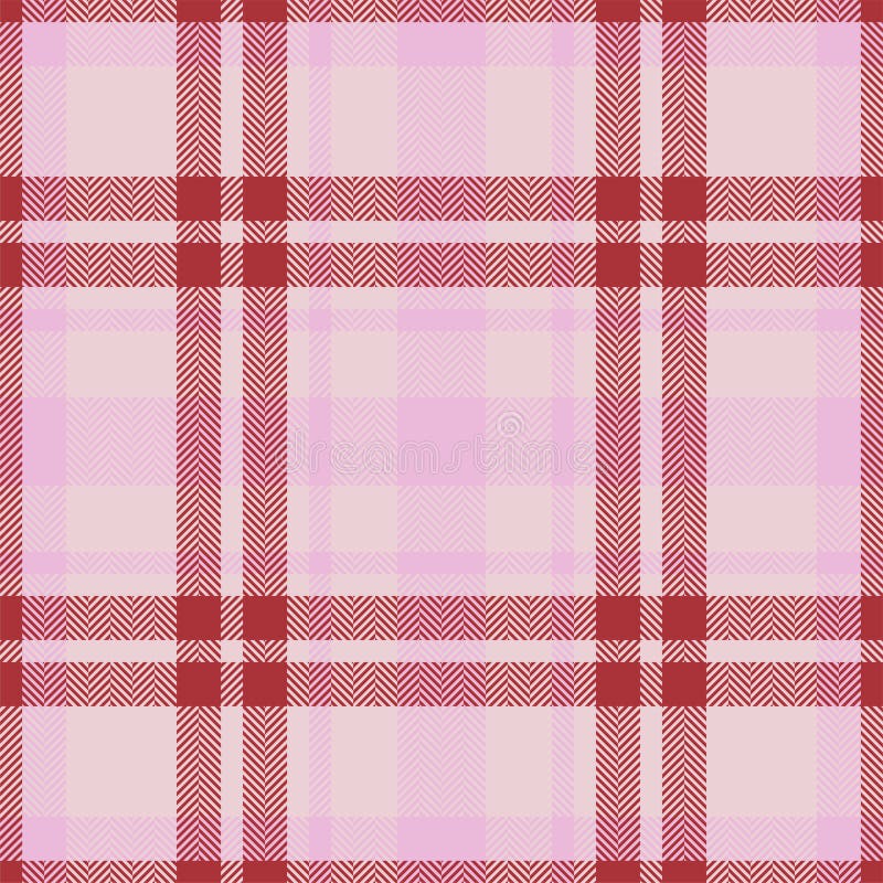 Plaid Check Pattern in Pink. Seamless Fabric Texture Stock Vector ...