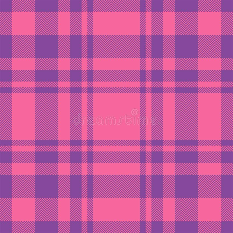 Plaid Check Pattern in Pink. Seamless Fabric Texture Stock Vector ...
