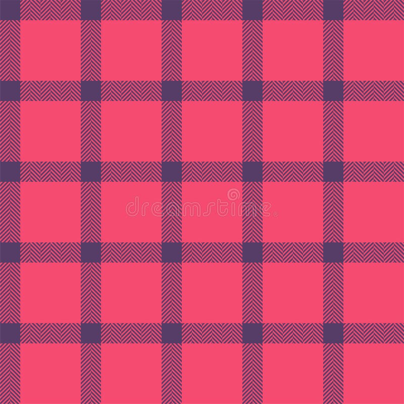 Plaid Check Pattern in Pink. Seamless Fabric Texture Stock Vector ...