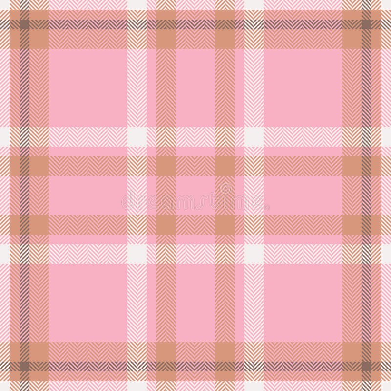 Plaid Check Pattern in Pink. Seamless Fabric Texture Stock Vector ...