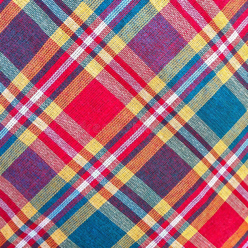 Plaid Cotton Fabric of Colorful Background and Abstract Texture Stock ...