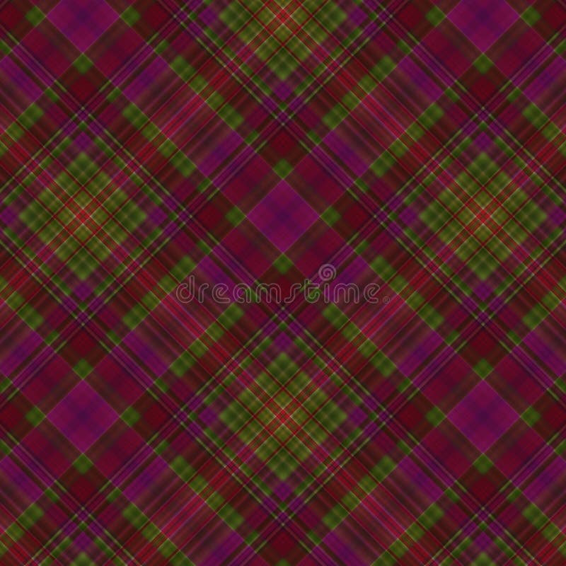 Plaid Diagonal Pattern. Tartan Colorful Background Stock Illustration ...
