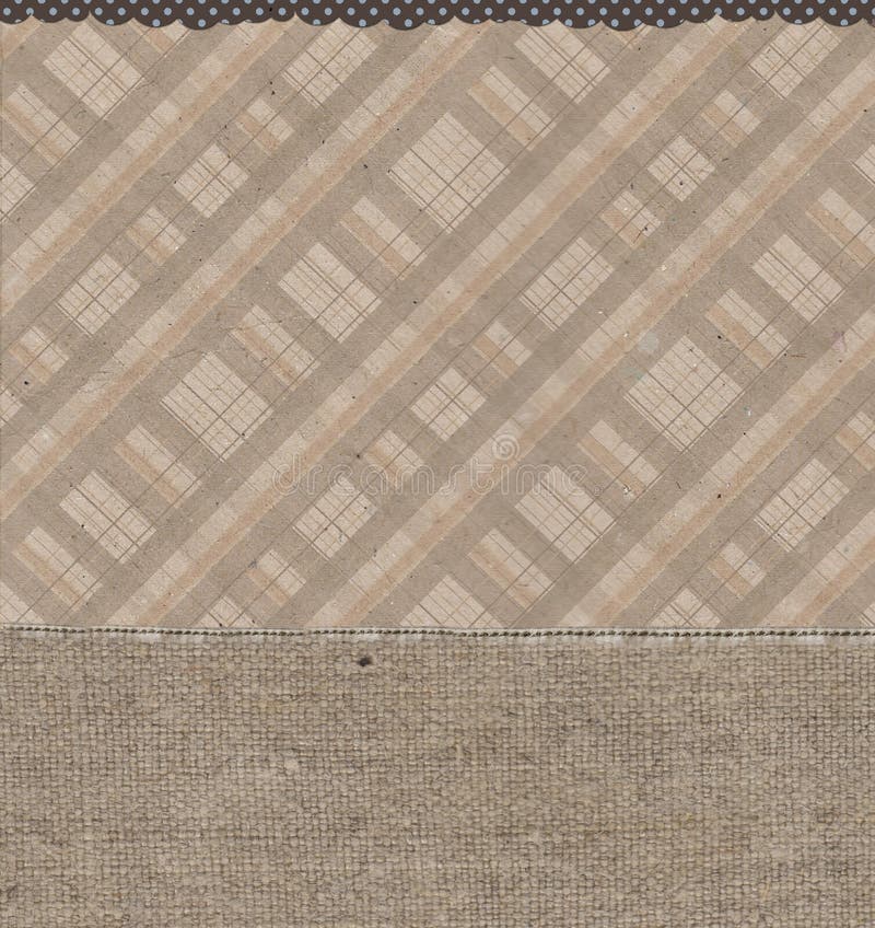 Plaid with Dots and Burlap Patterns Stock Illustration - Illustration ...