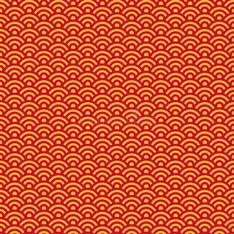 Lunar New Year Seamless Pattern Stock Vector - Illustration of element ...