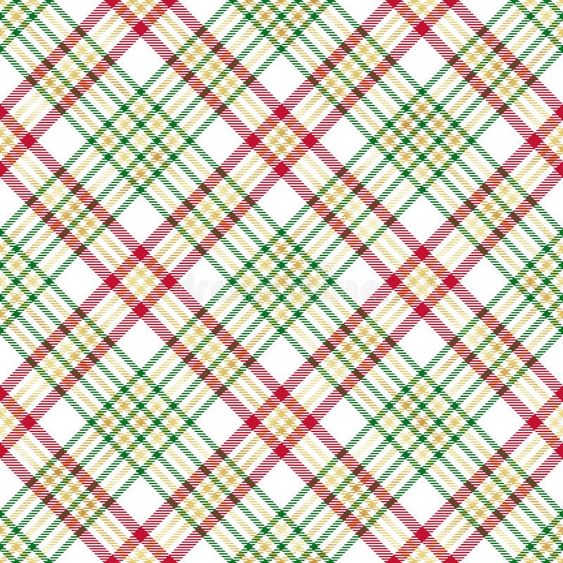 Christmas Plaid Seamless Pattern Stock Illustration - Illustration of ...
