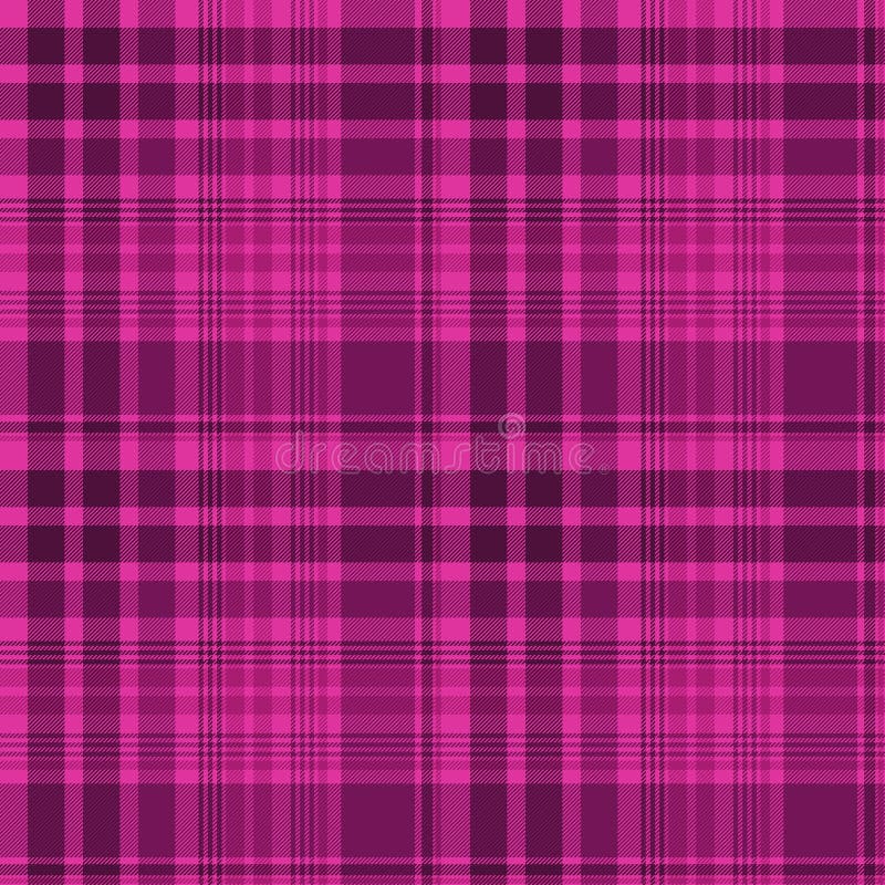 Fuchsia Plaid Seamless Pattern Stock Vector - Illustration of tartan ...