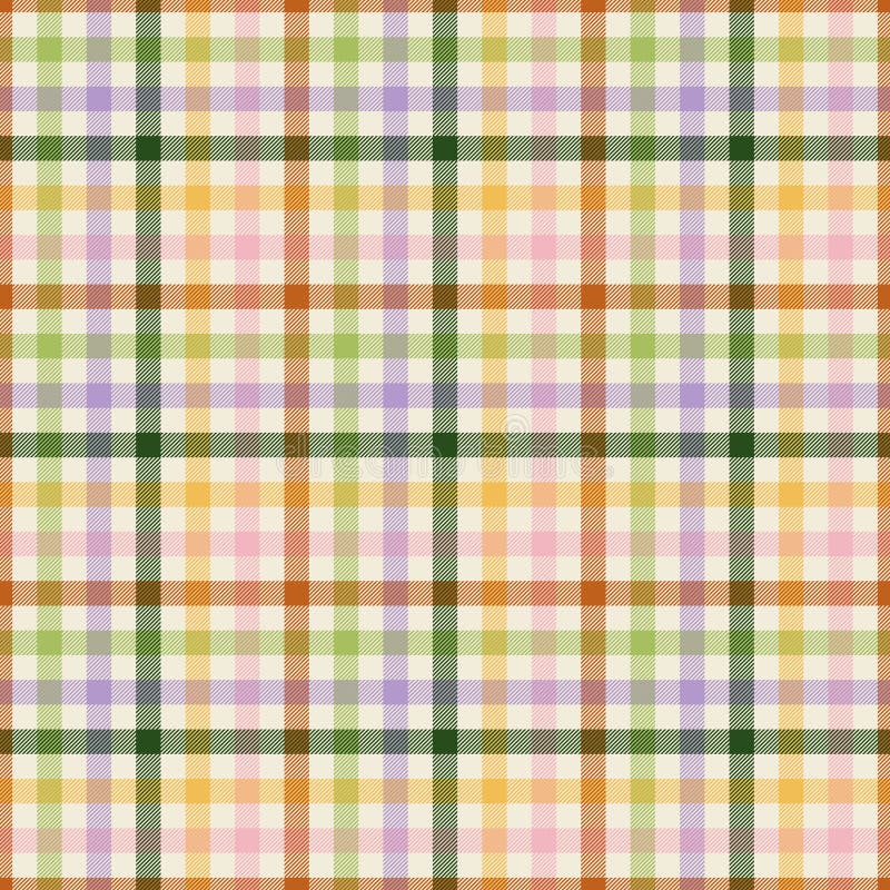 Colorful Summer Plaid Check Seamless Pattern Stock Vector ...
